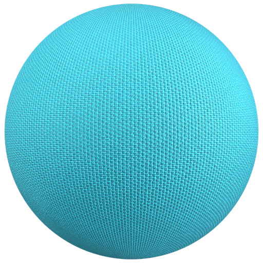 Turquoise Woven Fabric PBR Material | FREE fabric materials | BlenderKit
