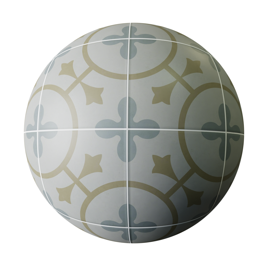 BlenderKit | Download the FREE Decorated tile material