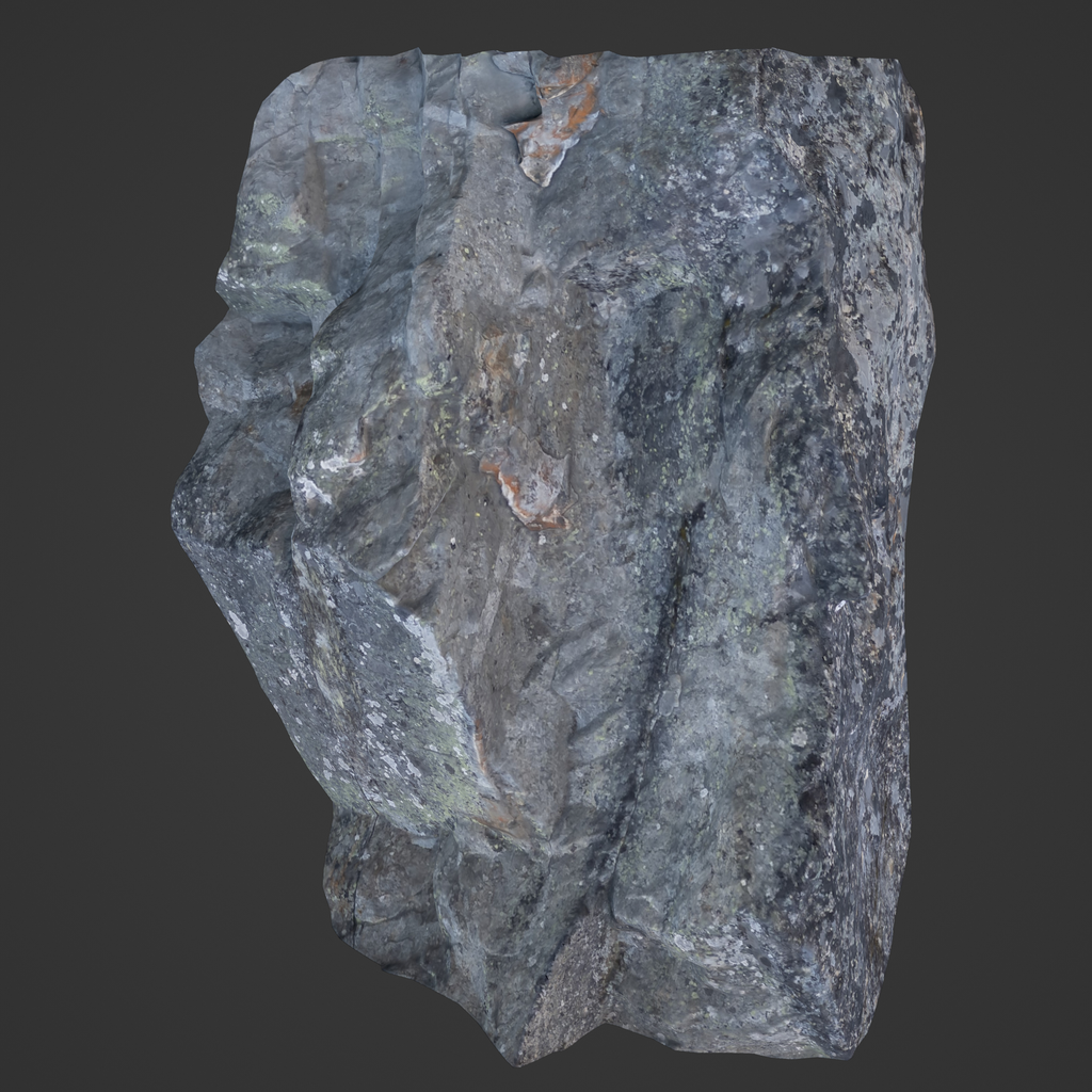 BlenderKit | Download the FREE Low Poly Cliff Rock Photoscan model