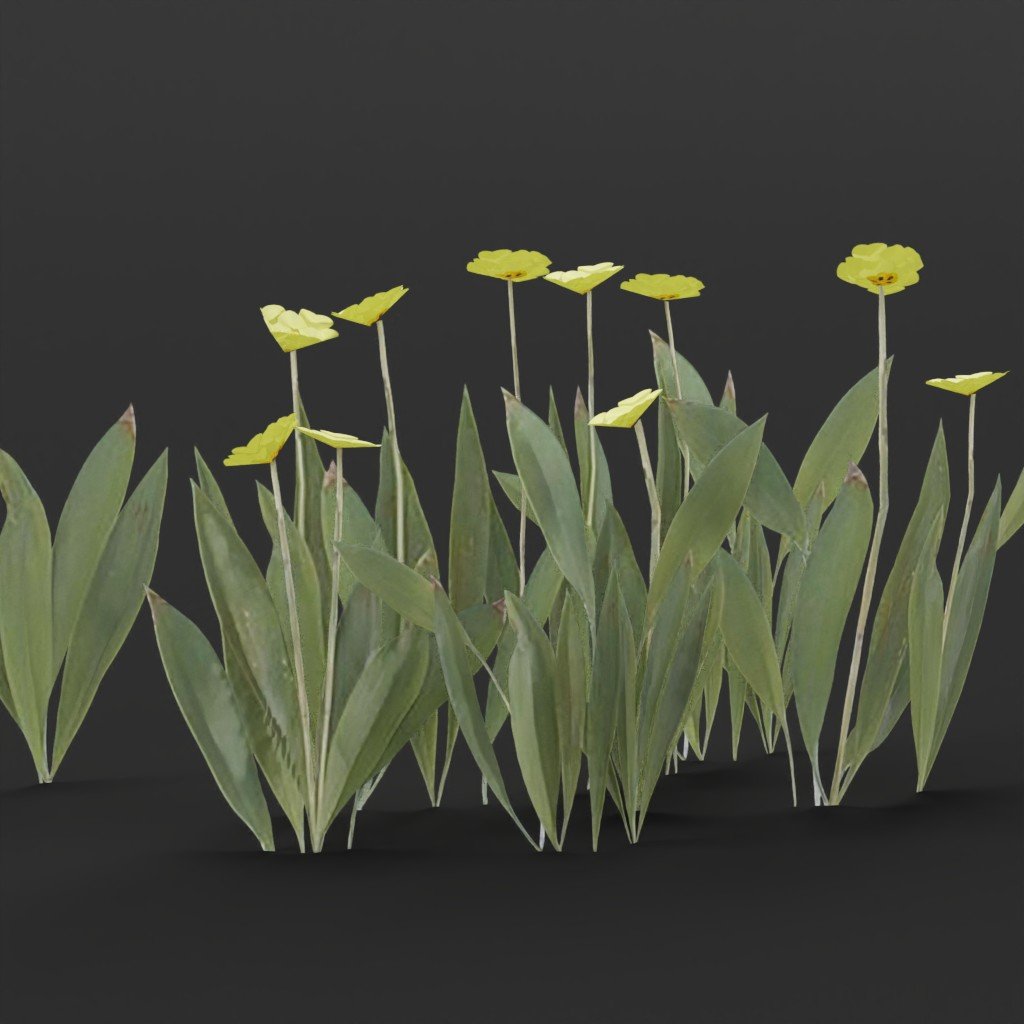 Flowers Small Variation | Outdoor Plants models | BlenderKit
