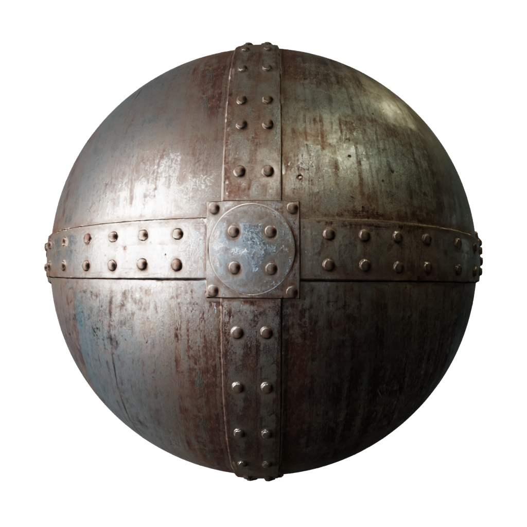 Rivetted Metal | FREE metal materials | BlenderKit
