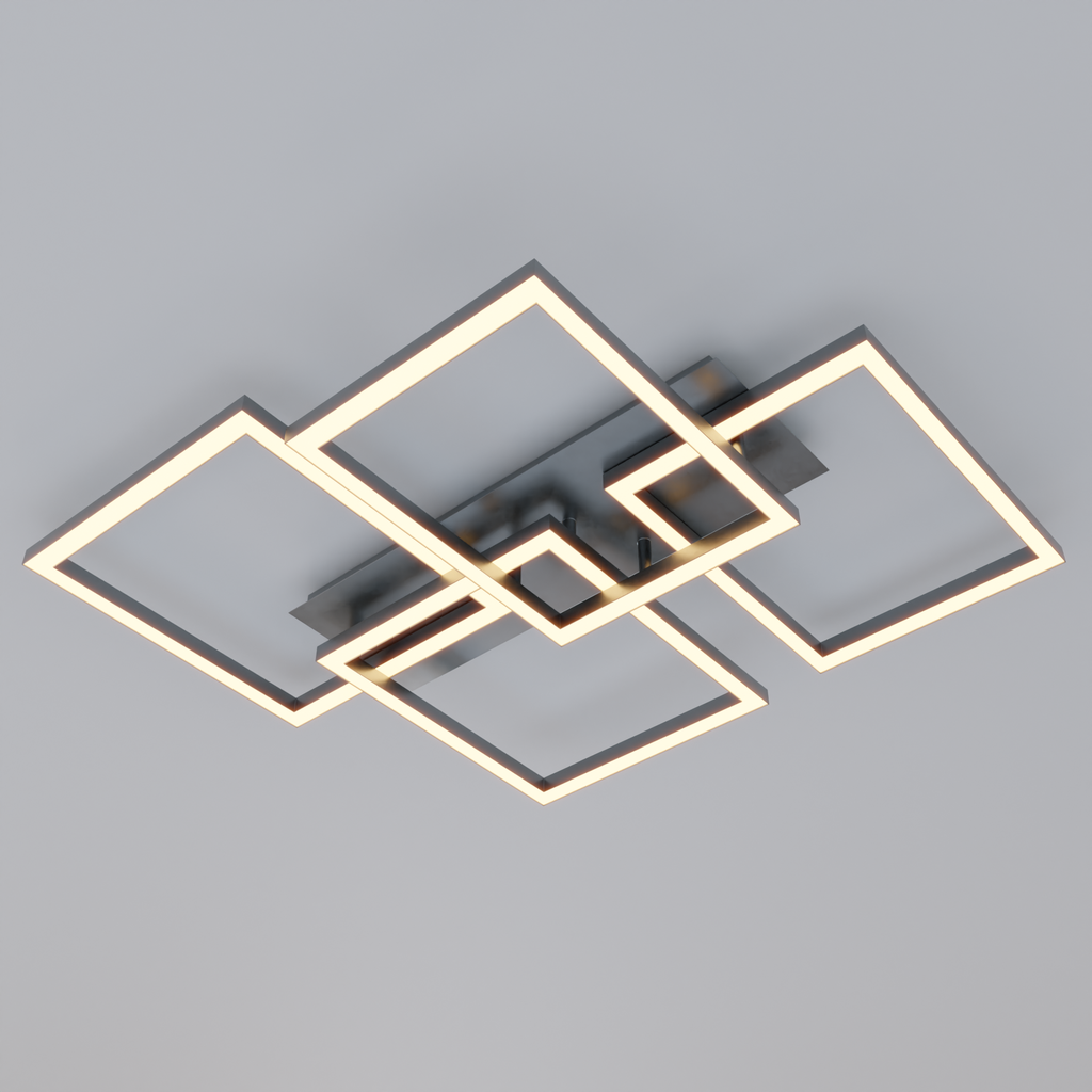 BlenderKit | Download the FREE Square ceiling lamp model