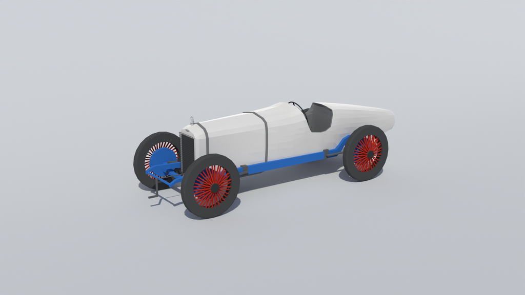 Low Poly Duesenberg GP Racing Car | Historical Cars models | BlenderKit