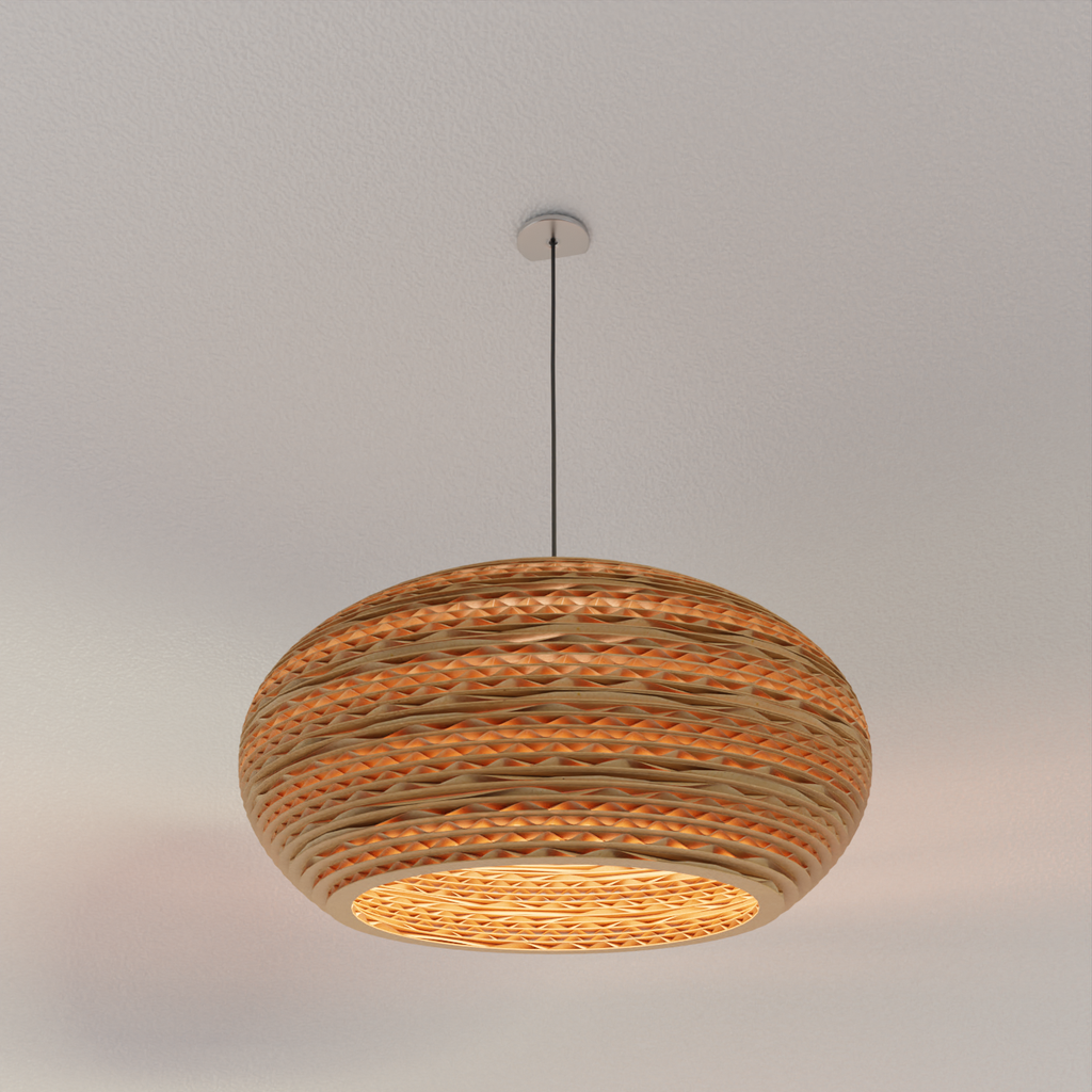 Cardboard Light Fixture Large | Ceiling Lights models | BlenderKit