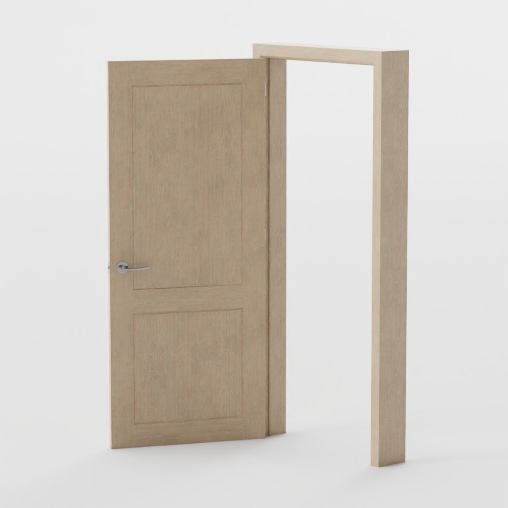 Interior Door and Frame #10 | Doors models | BlenderKit