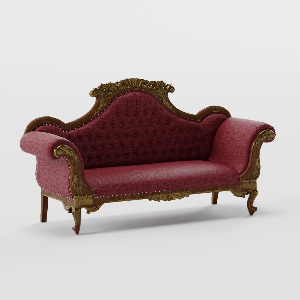 Baroque sofa | Sofas models | BlenderKit
