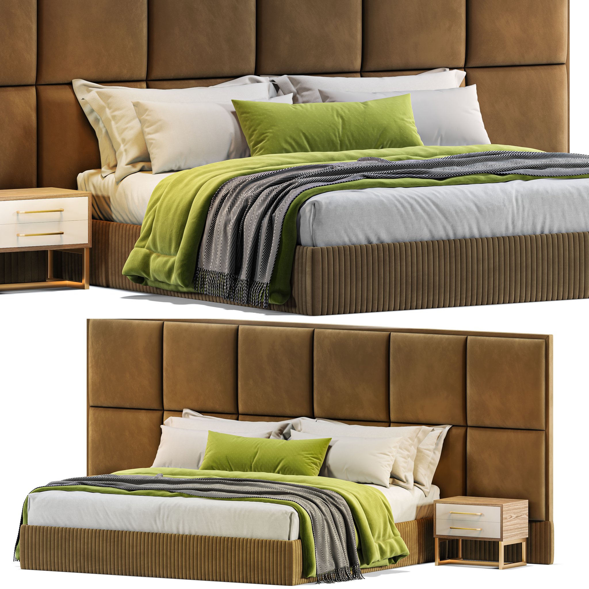 Bed BROWNIE by cazarina | Beds models | BlenderKit