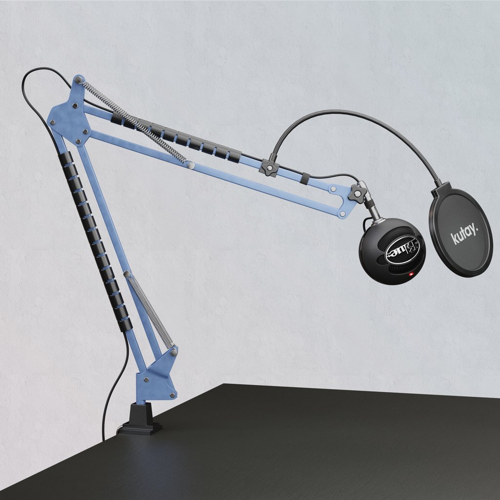 Snowball with Arm | Audio Devices models | BlenderKit