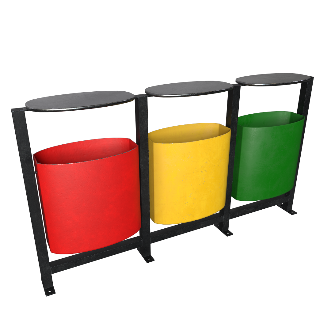 Trash bin | Urban Environment models | BlenderKit