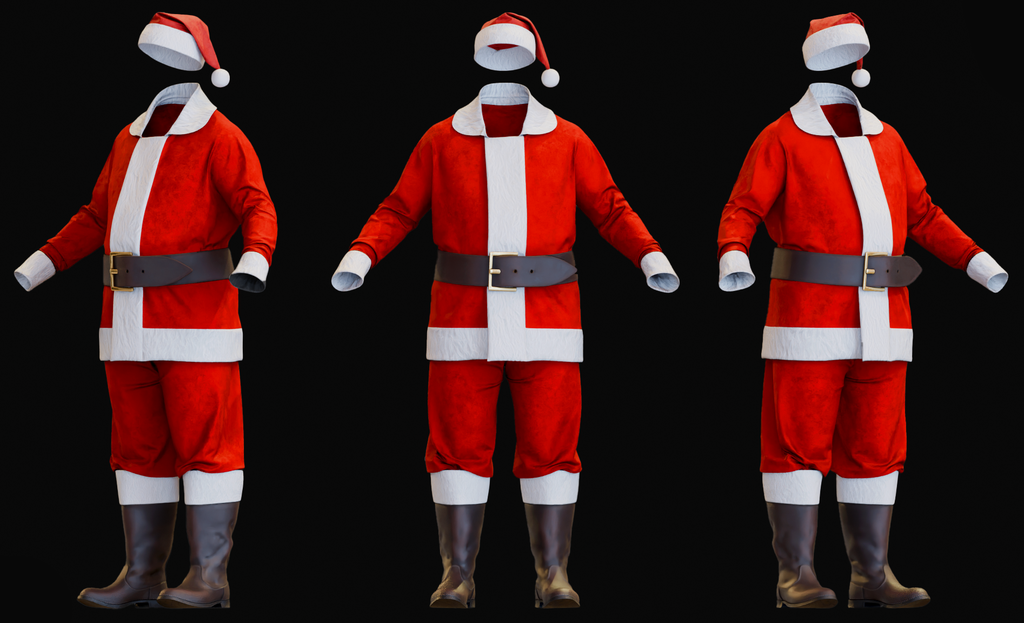 Santa Claus Сlothes | Man Clothing models | BlenderKit