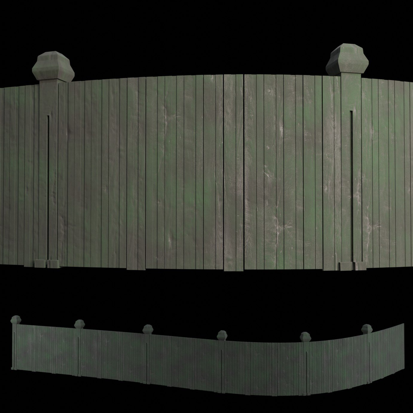 Wood Fence | Fences models | BlenderKit