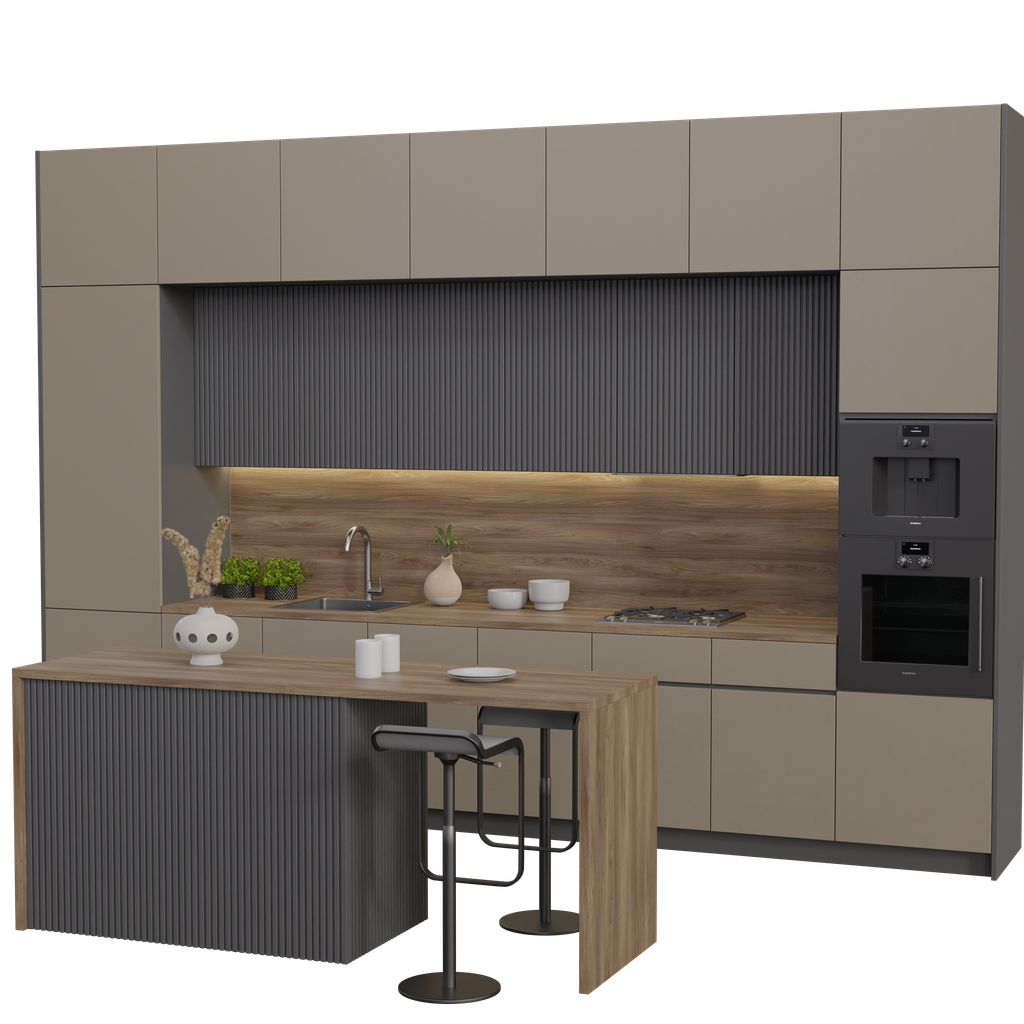 Kitchen modern 77 | Kitchen Sets models | BlenderKit