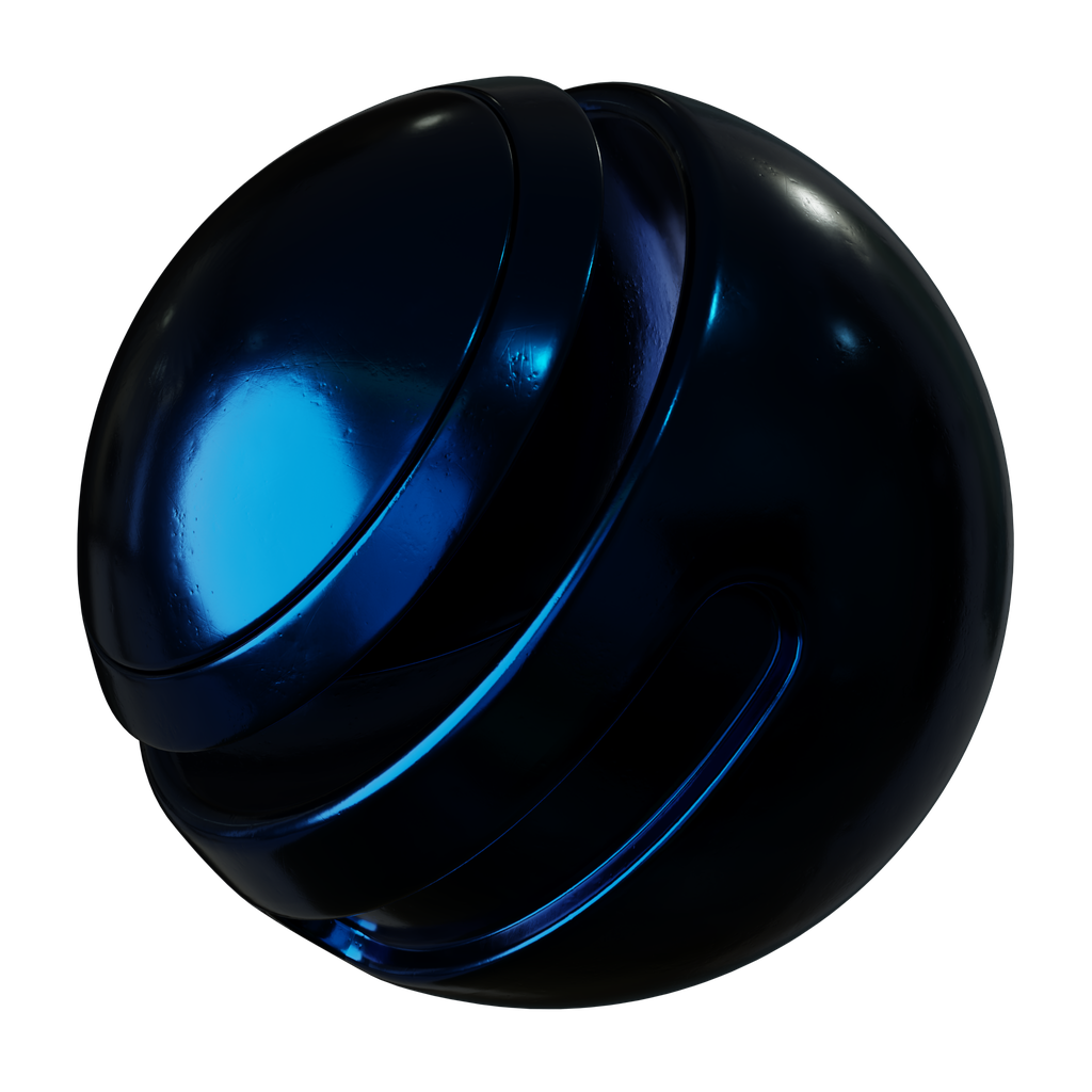 Dark Blue Scratched Painted Steel | FREE metal materials | BlenderKit