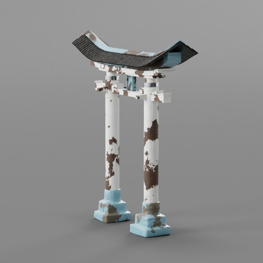 Torii Four | FREE Architectural Structures models | BlenderKit