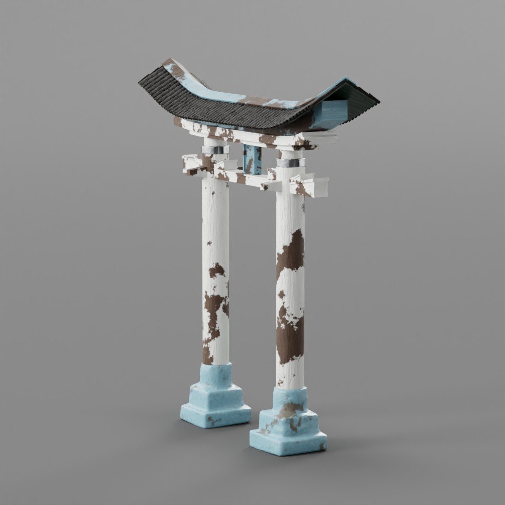 Torii Four | FREE Architectural Structures models | BlenderKit