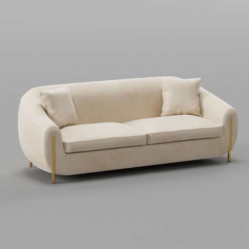 Peru 3-Seater Sofa | FREE Sofas models | BlenderKit