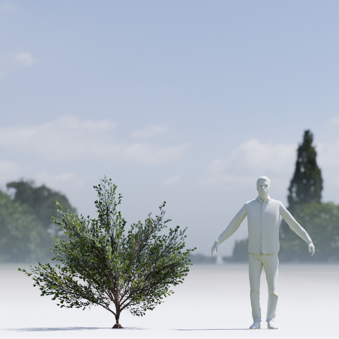 Bush lowpoly animated | Trees models | BlenderKit