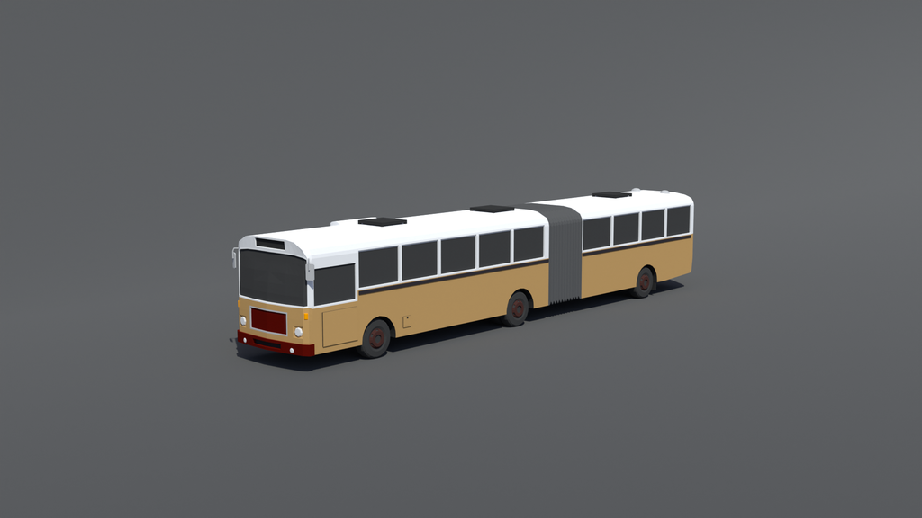 Low Poly Bus | Buses 3D Models models | BlenderKit