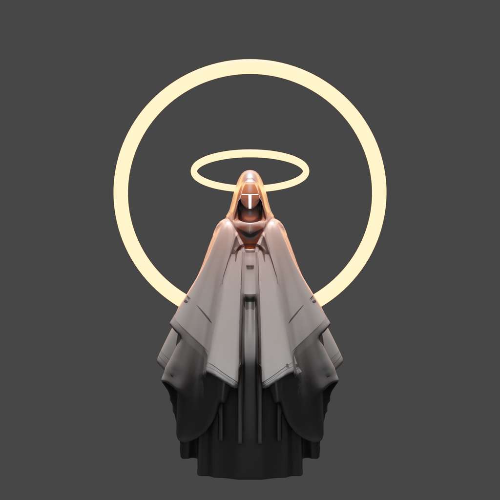 SCi-fi Robotics maiden statue | Robots Characters models | BlenderKit