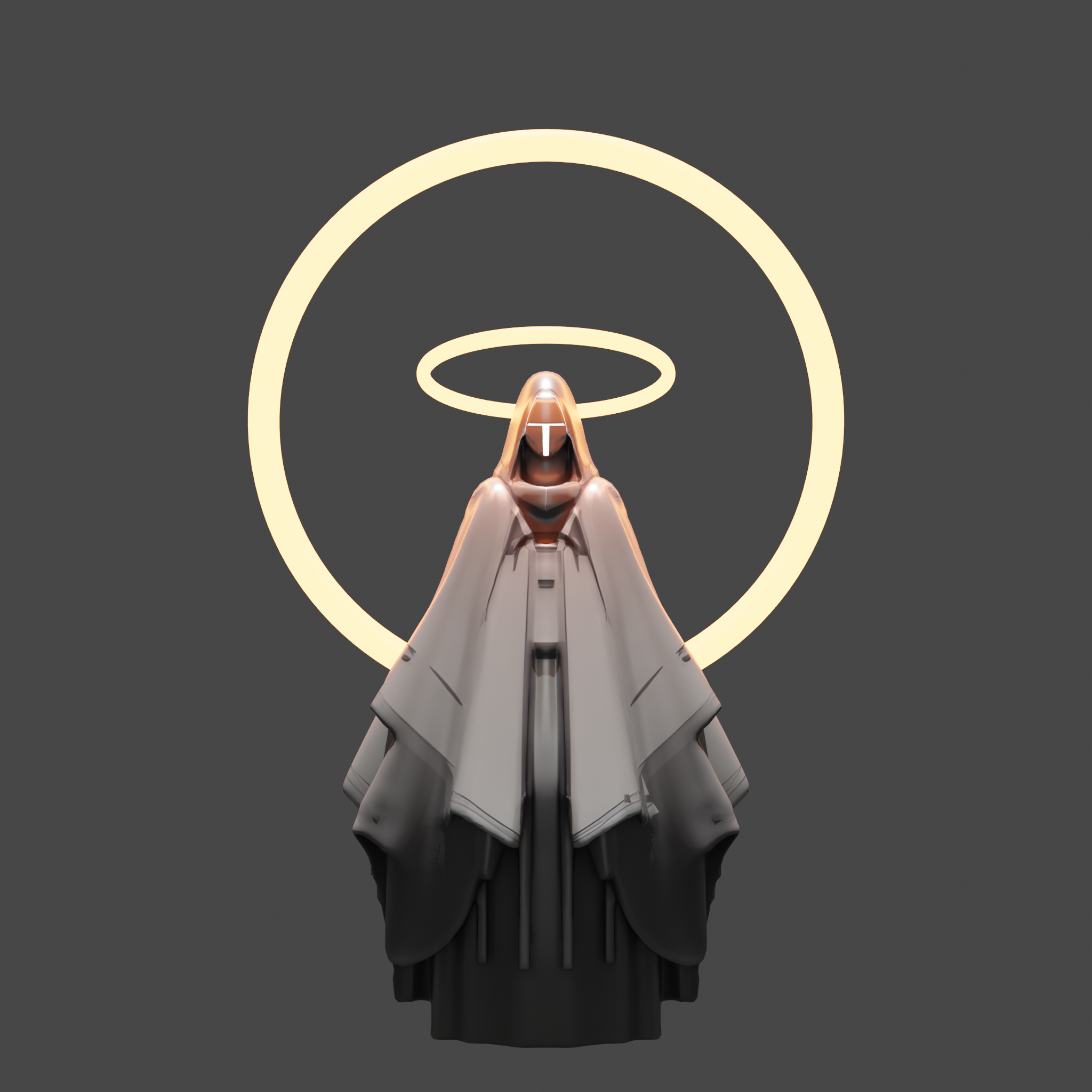 SCi-fi Robotics maiden statue | Robots Characters models | BlenderKit