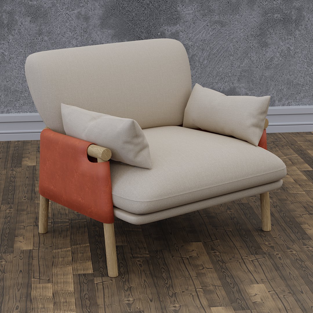 Savannah chair | Armchairs models | BlenderKit