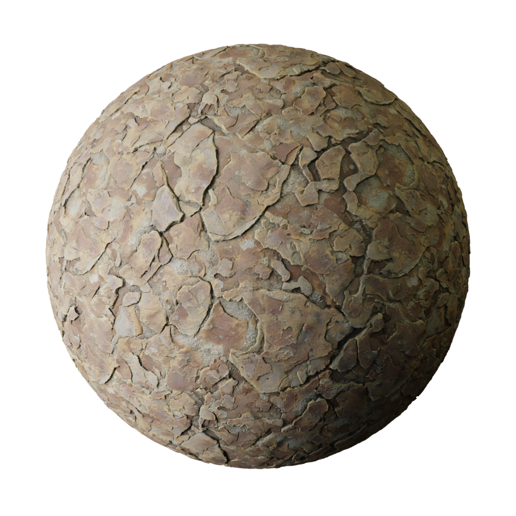 Cracked Rusty Rock | FREE rock materials | BlenderKit