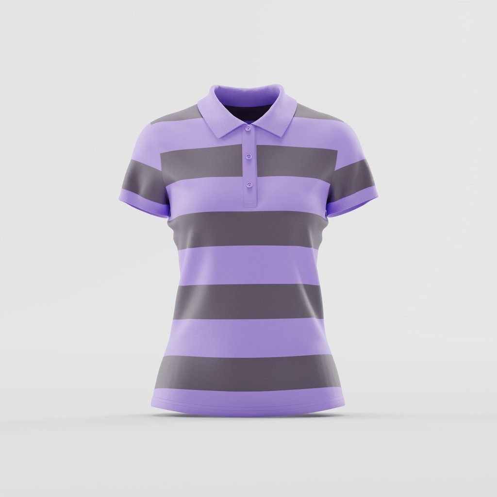 Women's Polo Shirt Mockup | Women Clothing models | BlenderKit