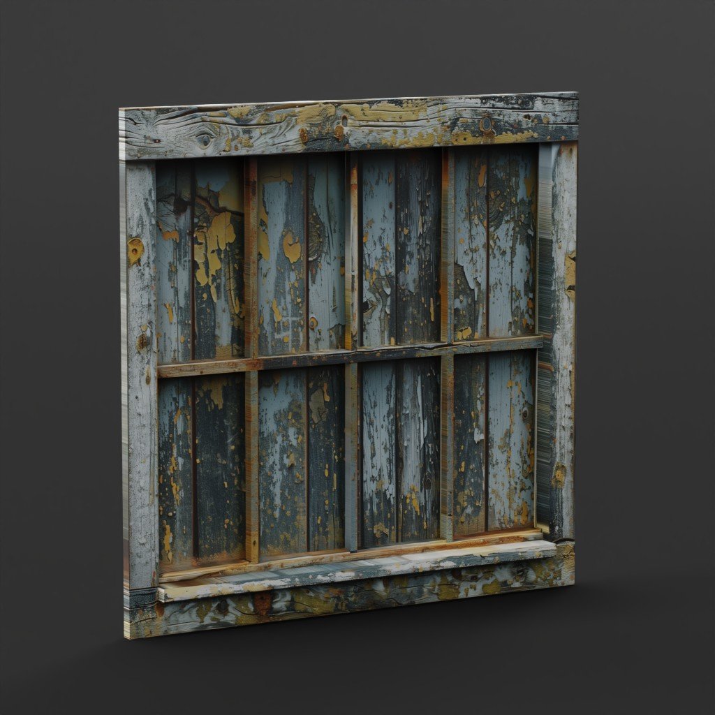 Old window - T - 94 | Windows models | BlenderKit