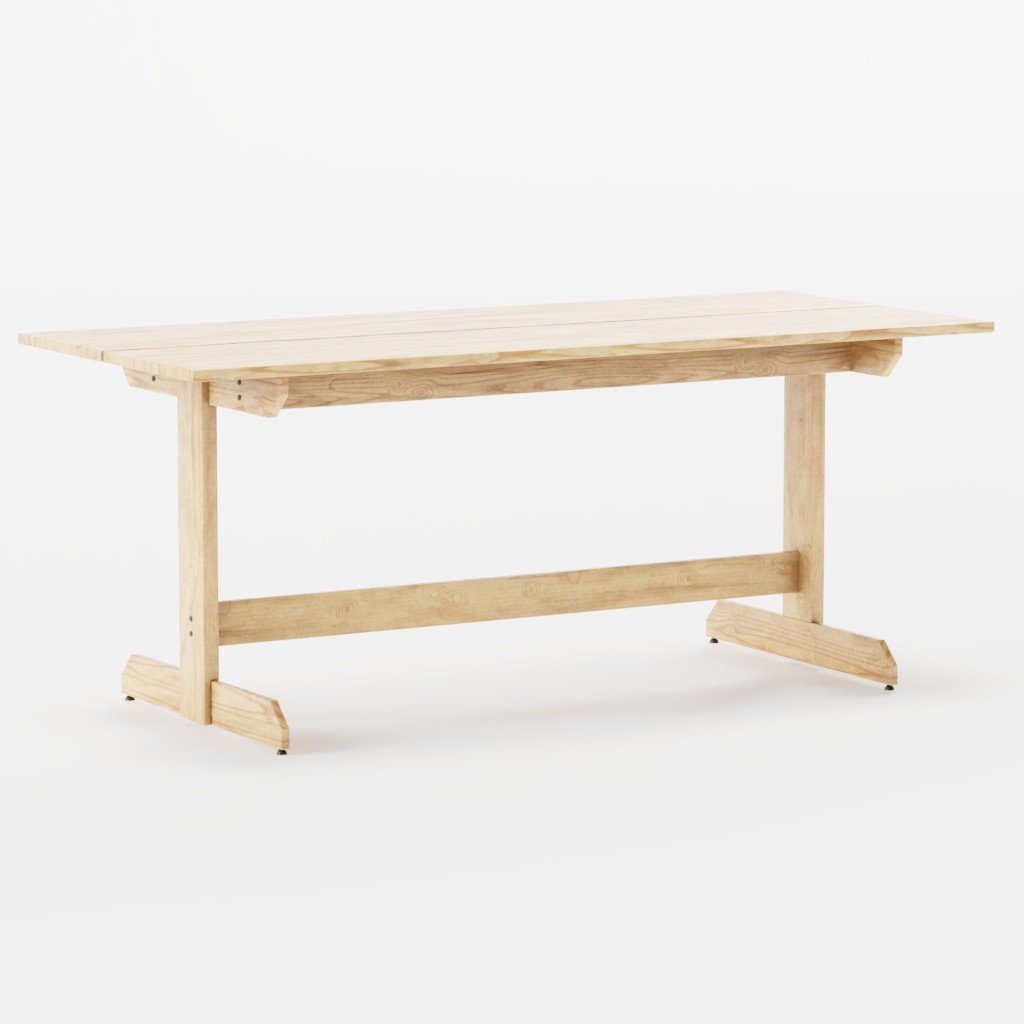 Medieval Dining table | Tables models | BlenderKit