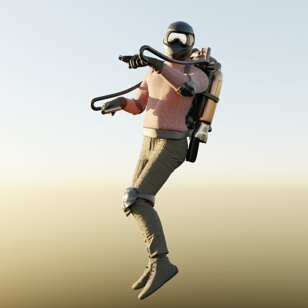 Rocketman Rigged | Sci-Fi Characters models | BlenderKit