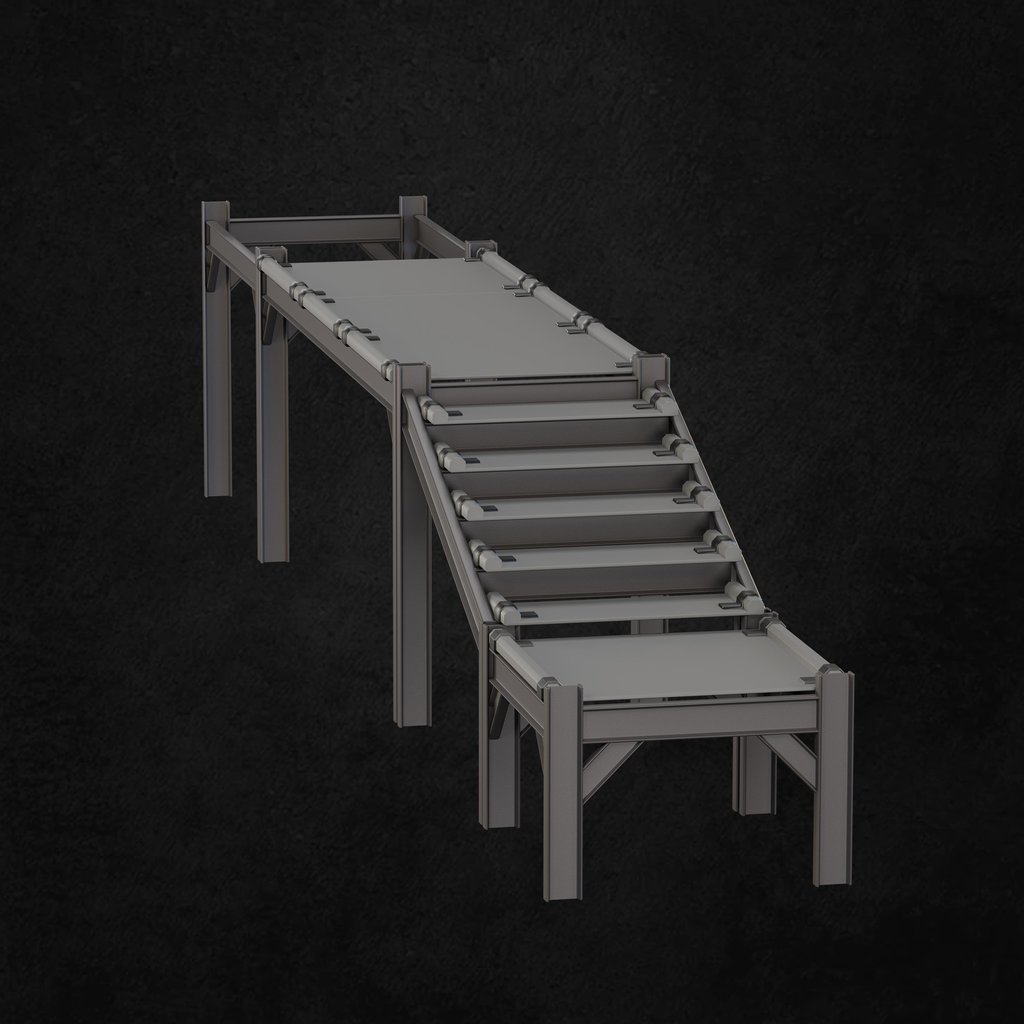 Scaffold Stair | Stairs models | BlenderKit