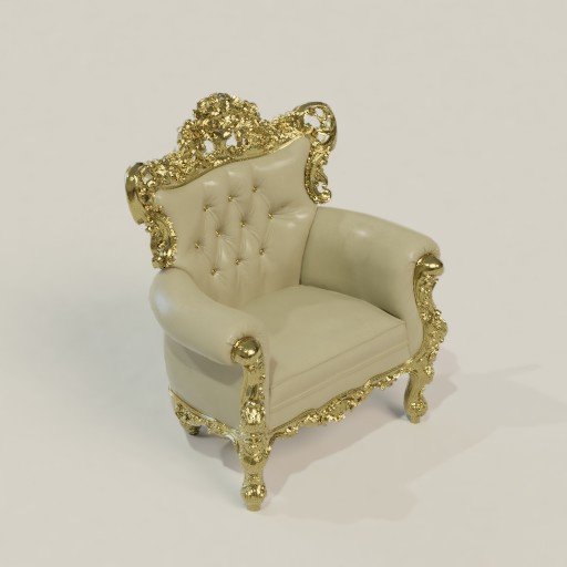 Baroque chair | Armchairs models | BlenderKit