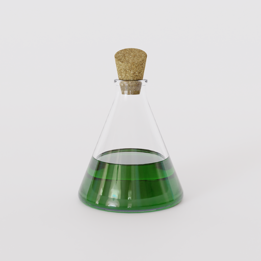 Erlenmeyer Flask | FREE Lab Equipment models | BlenderKit