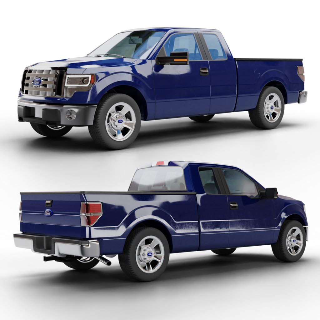 BlenderKit | Download the Ford F-150 car model
