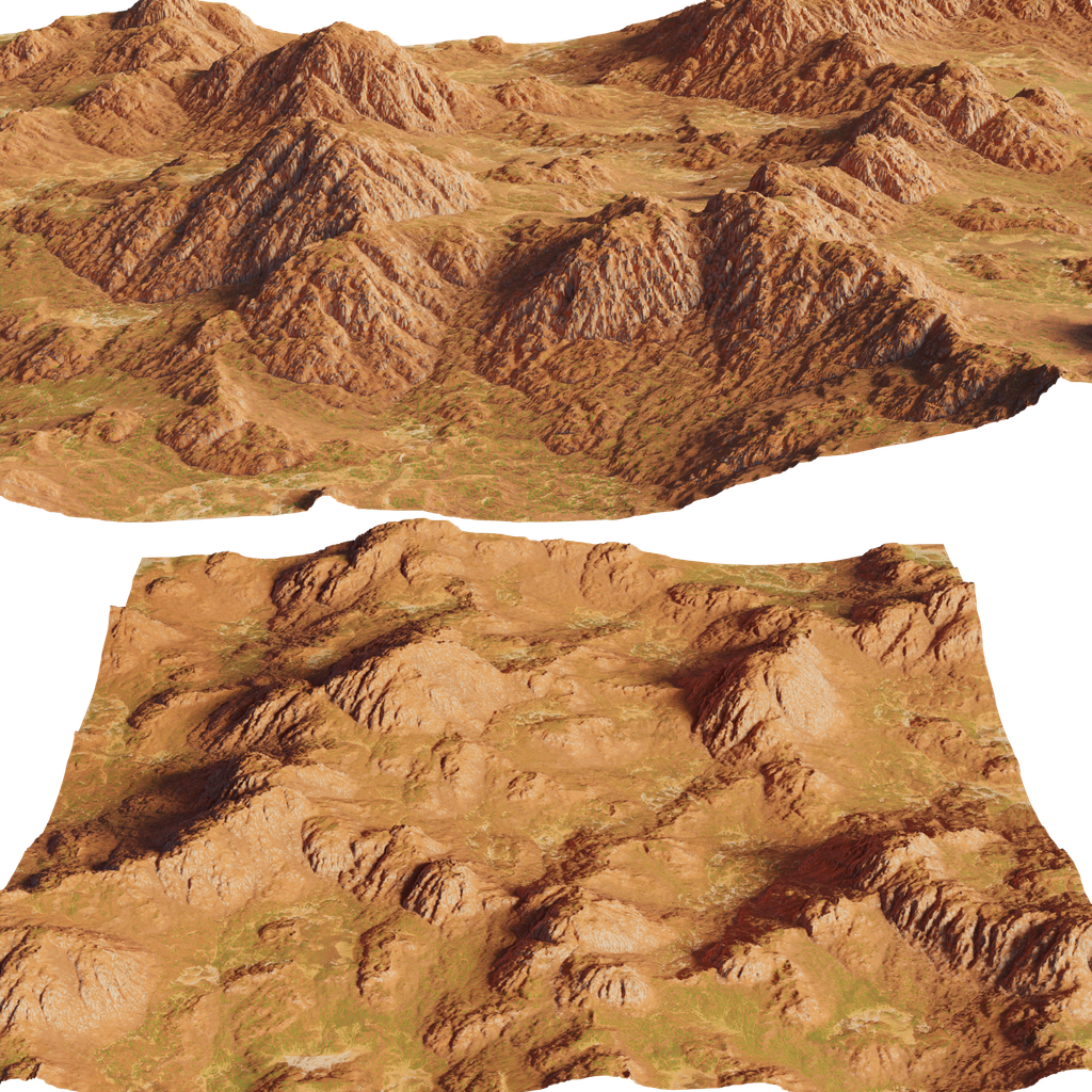 Dunes Dry Hills | FREE Terrains models | BlenderKit