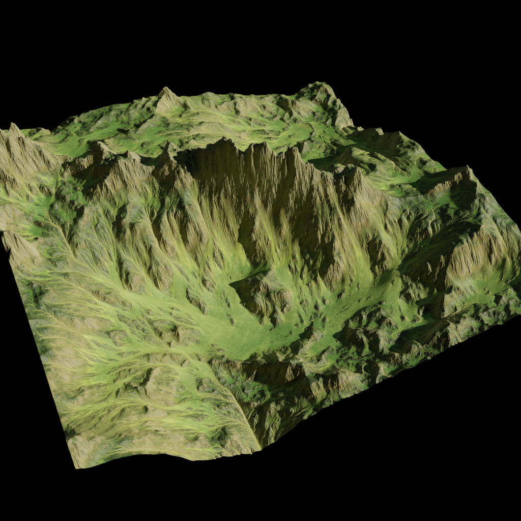 Desert Terrain | FREE Terrains models | BlenderKit