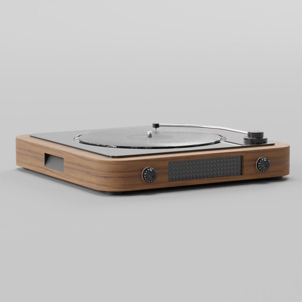 Modern Vinyl Player 45x45x6,5 | Audio Devices models | BlenderKit