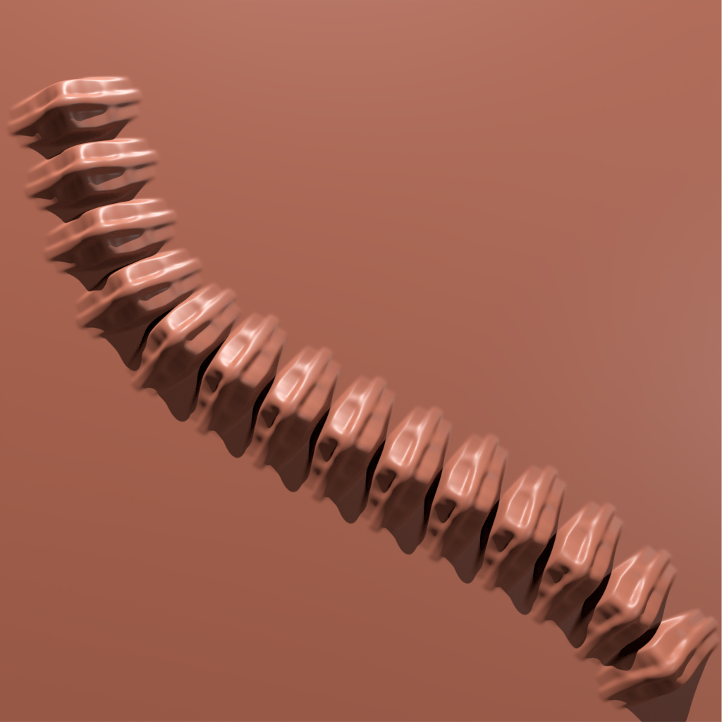 Cyber SPine Brush | geometric brushes | BlenderKit