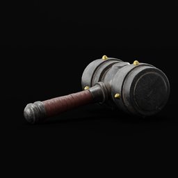 Stylised Ironsmith Hammer | FREE Weapons & Armors models | BlenderKit
