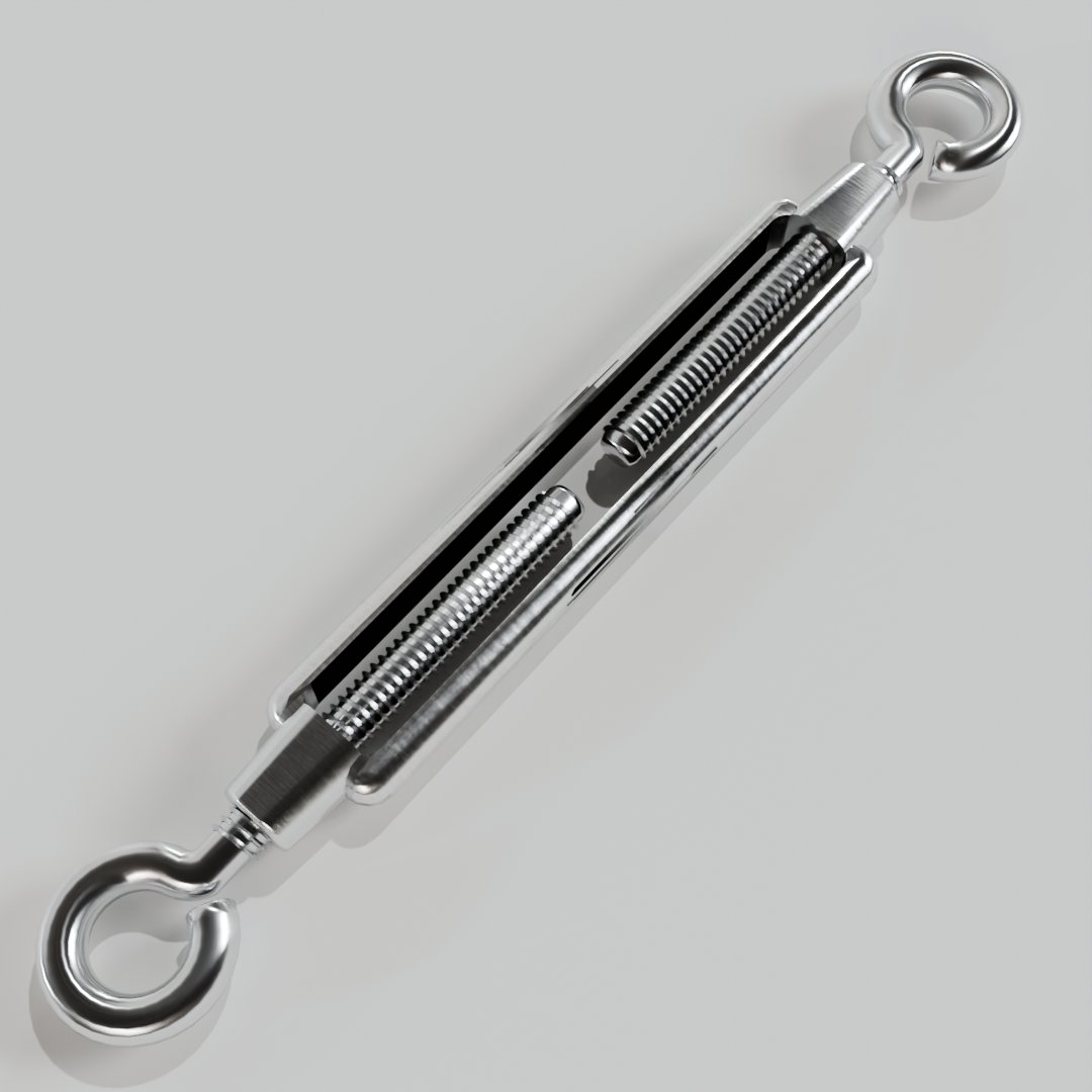 Turnbuckle | Industrial parts models | BlenderKit