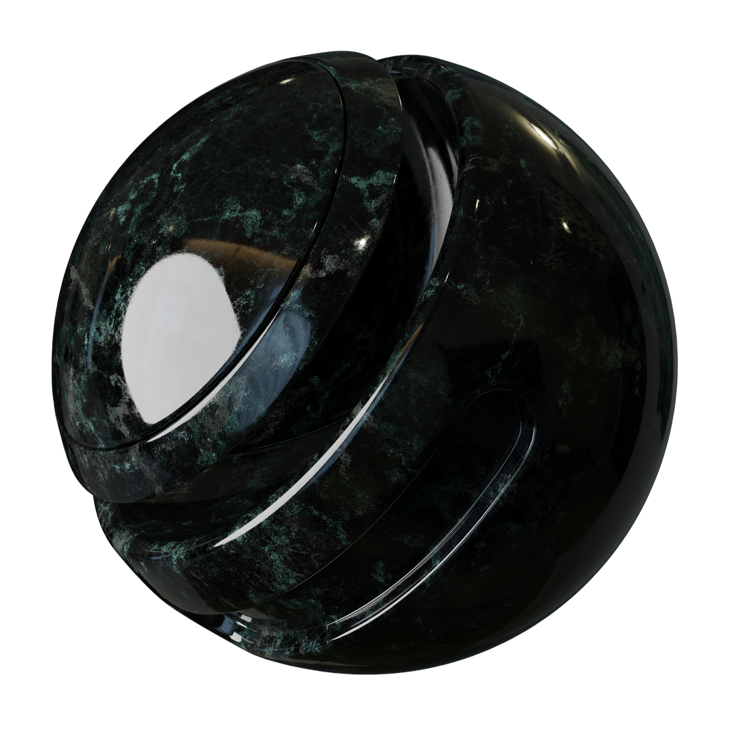 Polished Verde Marble | FREE marble materials | BlenderKit