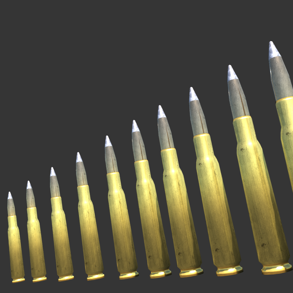 Bullet 30mm | Weapons & Armors models | BlenderKit