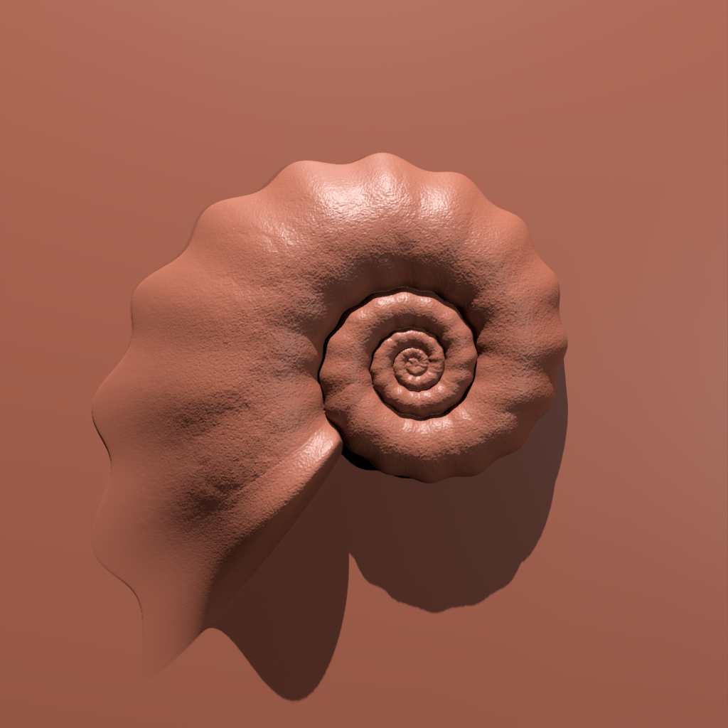 Shell Fossil Brush - 02 | FREE geometric brushes | BlenderKit