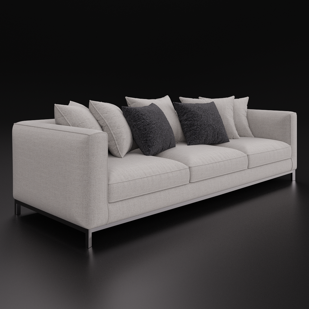 Sofa Oliver 3 Seater | Sofas models | BlenderKit