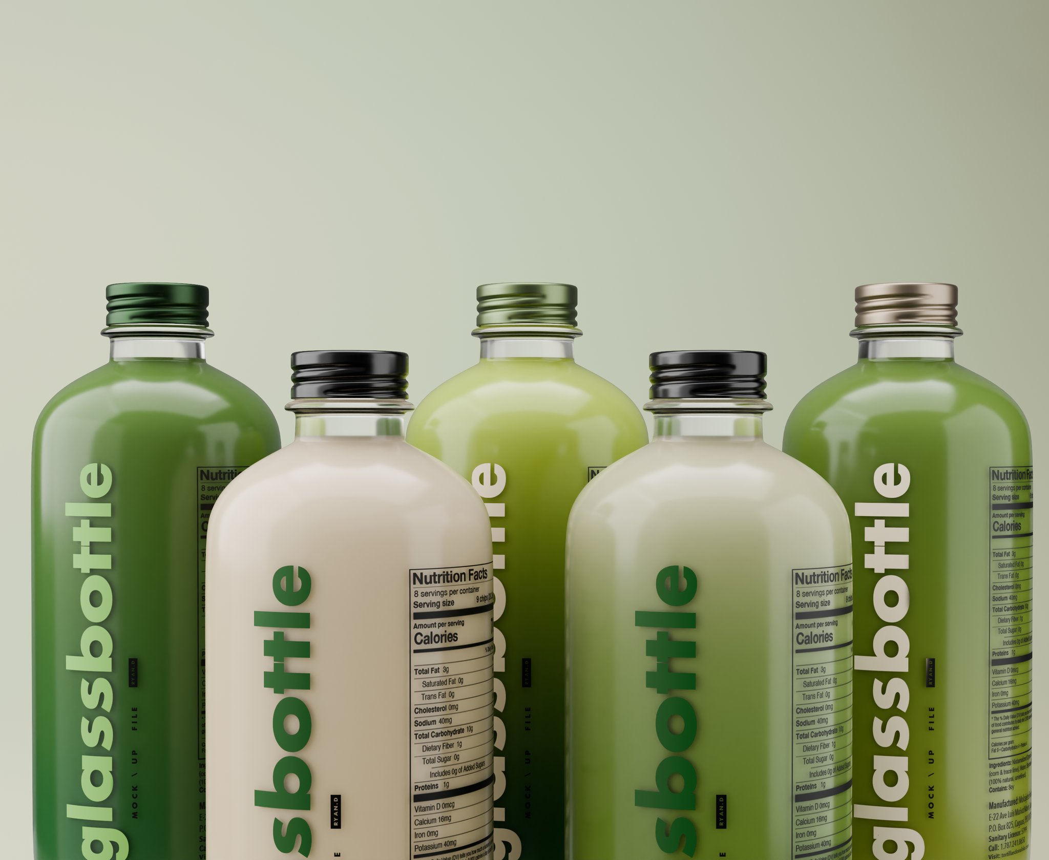 GlassBottle Version05 | Mockup scenes | BlenderKit
