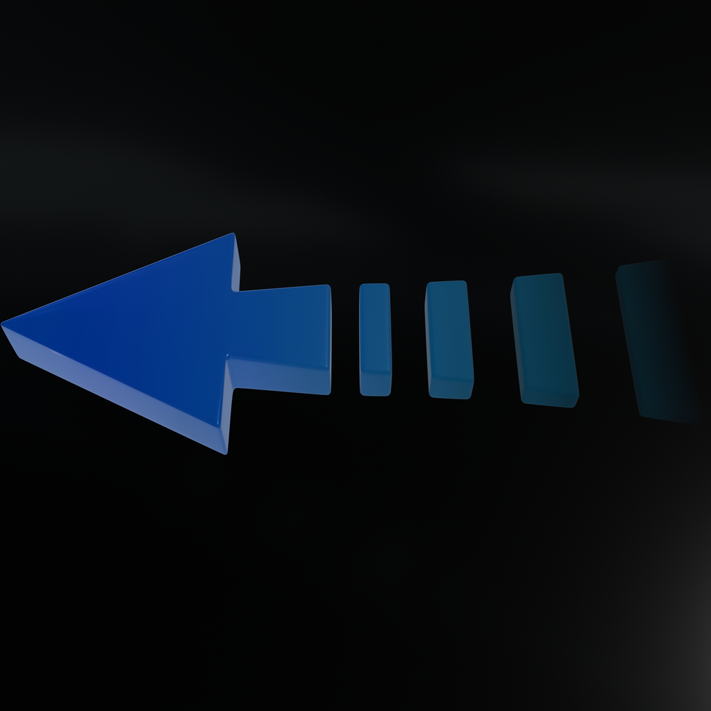 BlenderKit | Download the FREE Colorful glowing arrow 03 model