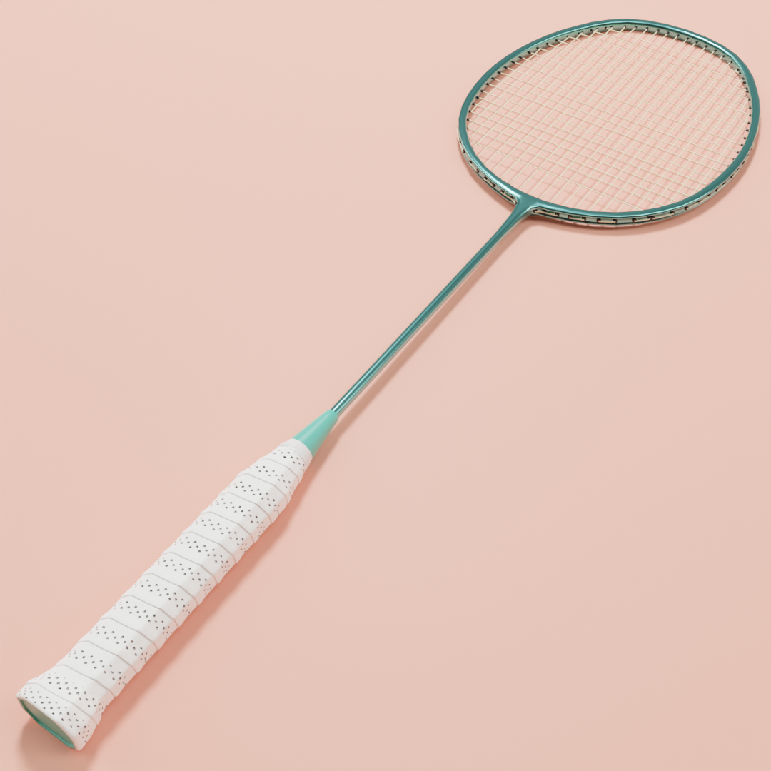 Badminton racket | FREE Sport models | BlenderKit