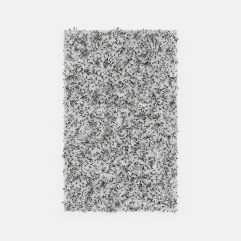 Long hair Rug | FREE Interior Design models | BlenderKit