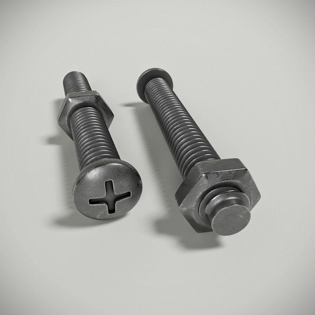 BlenderKit | Download the Phillips Pan Head Screw model