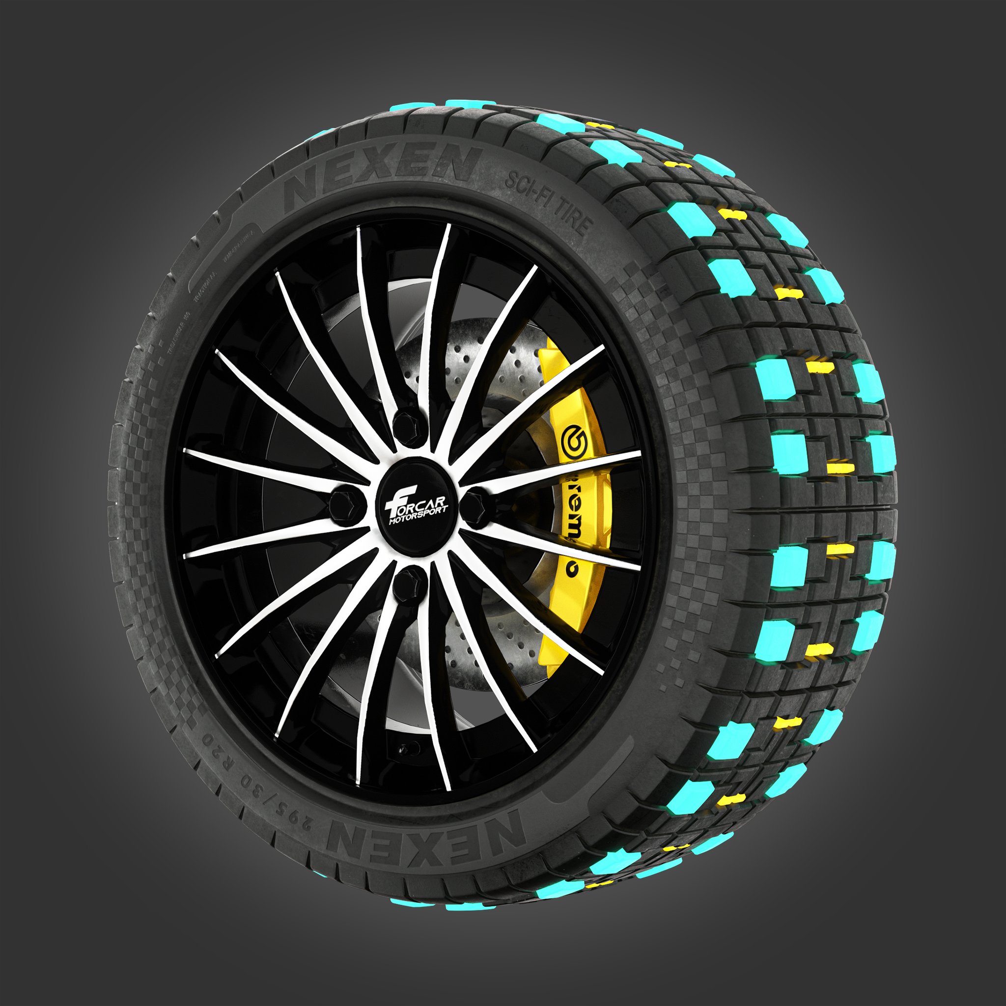 Cyberpunk Wheel | Vehicle Parts models | BlenderKit